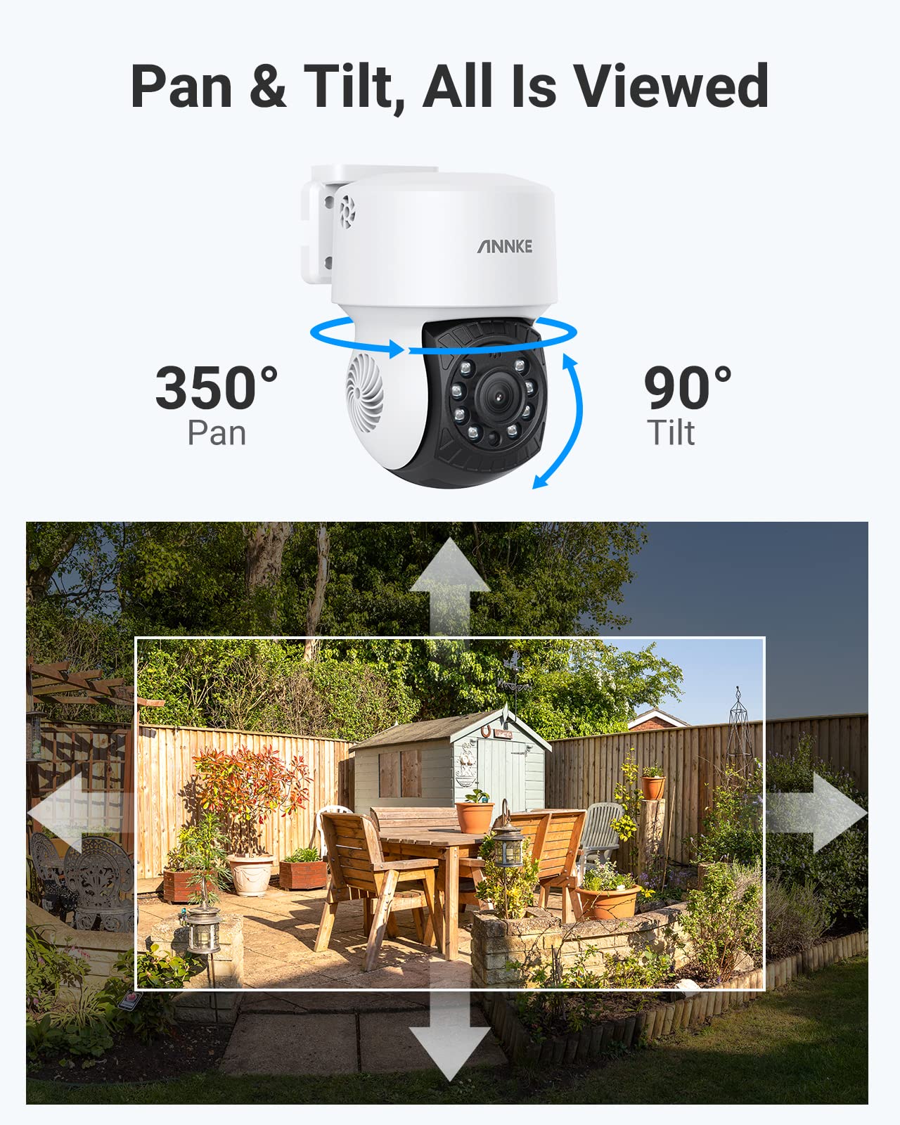 Mua 1080P 2MP AHD CCTV Home Surveillance Dome PT Wired Camera with 350 ...