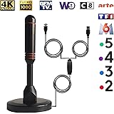 Bqeel Antenne Tige Numérique, Gain de rayonnement de 30 DB, Antenne TV Puissante DVB-T/DTMB ...