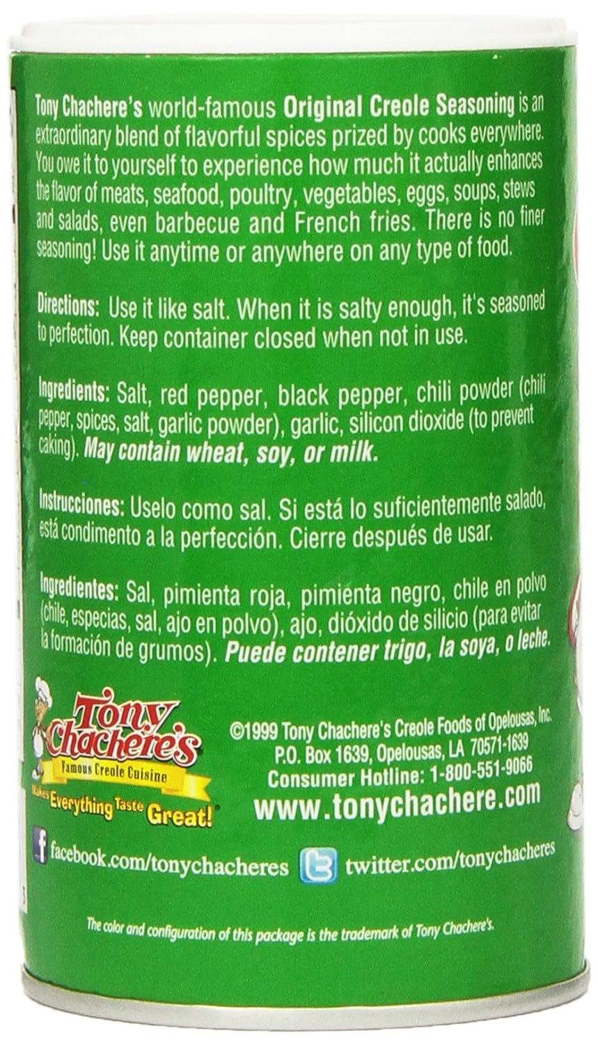tony chachere creole seasoning salt free