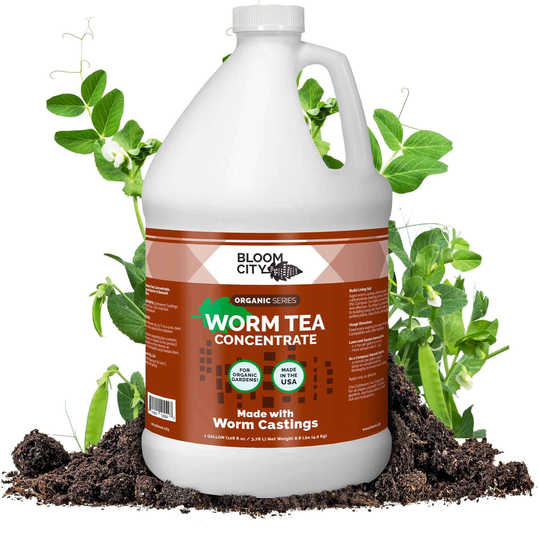 Organic Worm Tea Concentrate And Compost And Bokashi Booster By Bloom ...