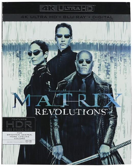 Amazon.com: The Matrix Revolutions (4K Ultra HD) [Blu-ray]: Keanu ...