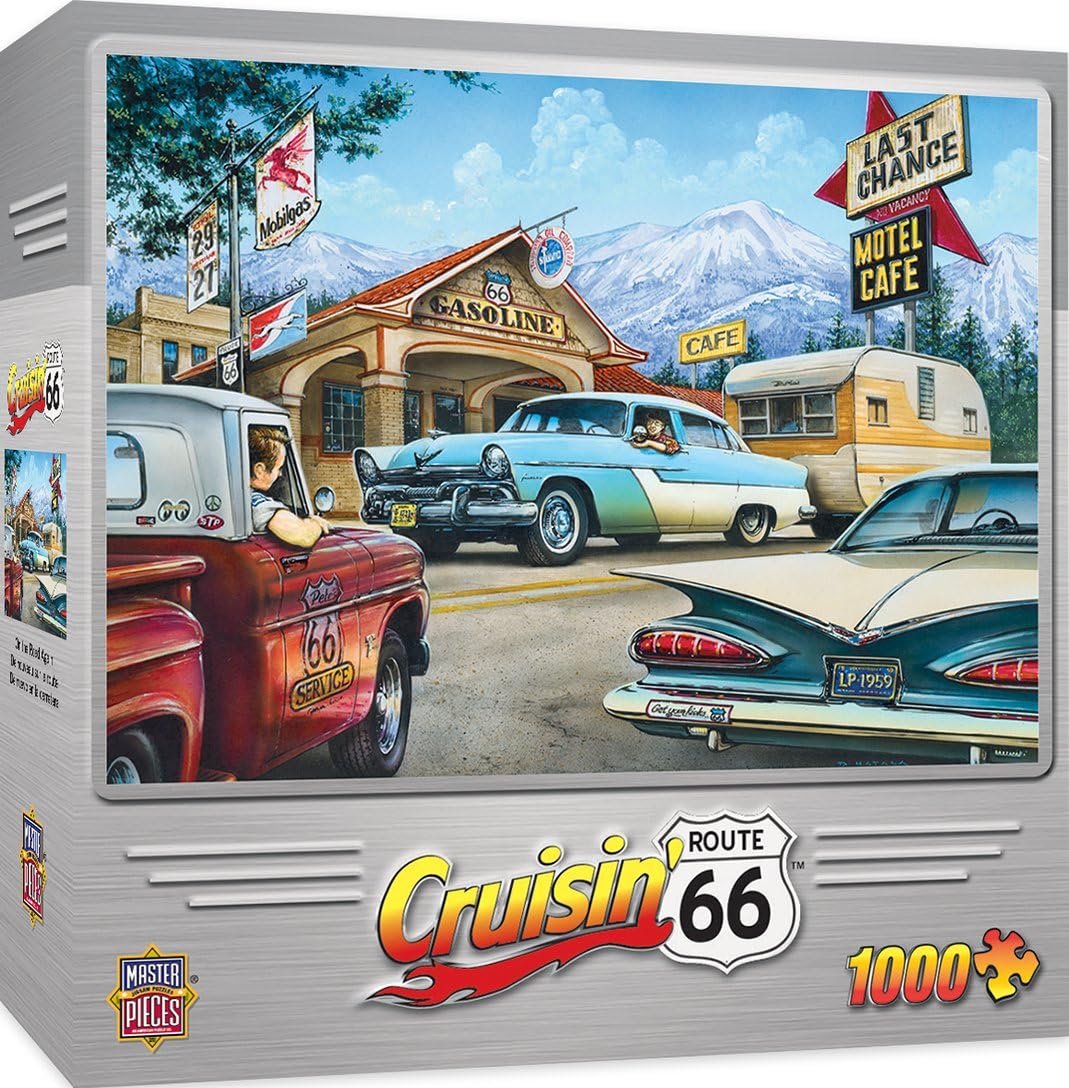 MasterPieces Cruisin' Route 66 On The Road Again - Classic Cars 1000 ...