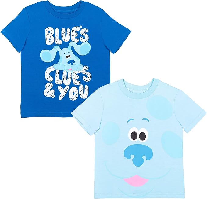 Amazon.com: Nickelodeon Blue's Clues Boys 2 Pack Short Sleeve T-Shirt ...