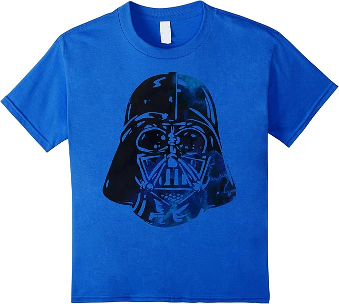 Amazon.com: Star Wars Darth Vader Big Helmet Water Color Graphic T ...