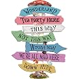 Amazon.com: Welcome To Wonderland Directional Arrows Sign,16x12 ...
