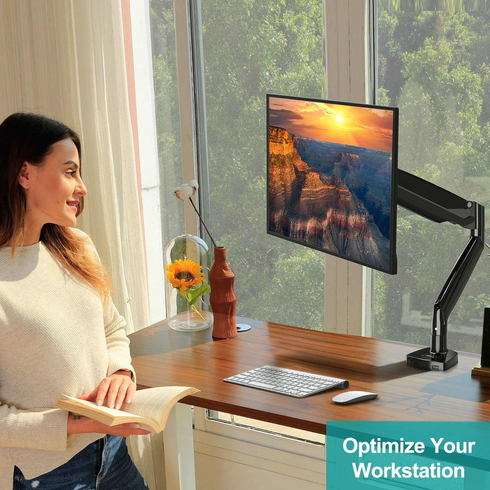Mua Single Monitor Mount Stand fits 22-35 inch/26.4lbs Ultrawide ...