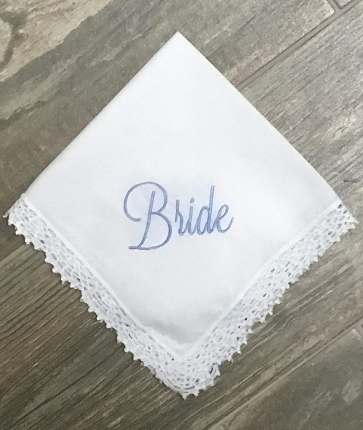 Amazon.com: Bride handkerchief, Something Blue, Bridal Party ...