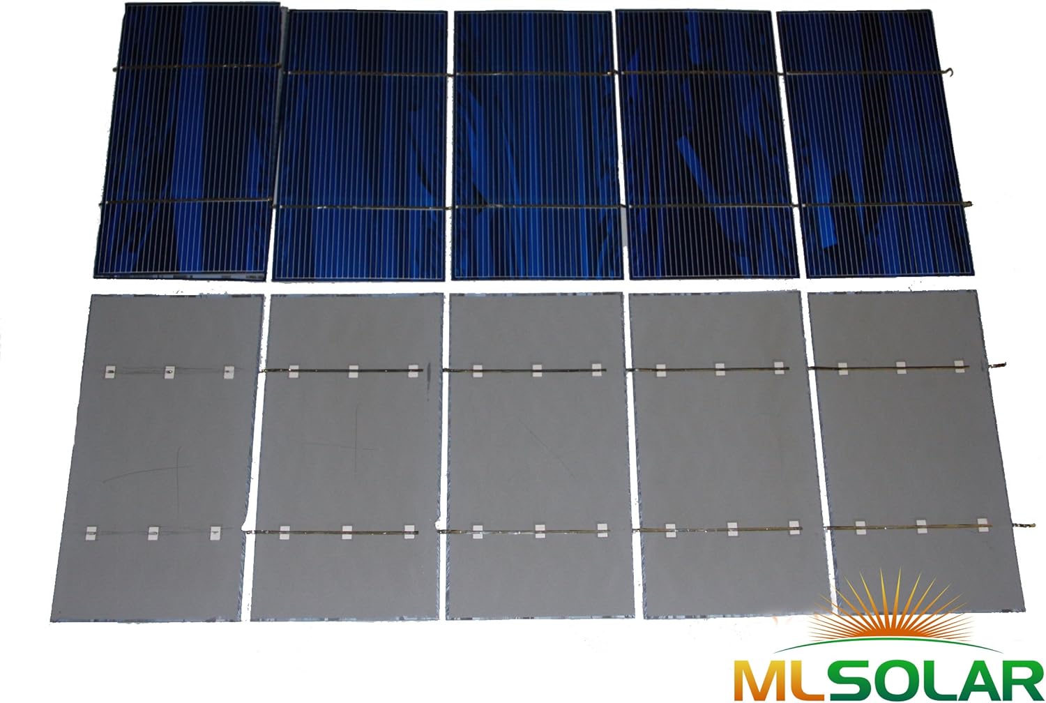 Amazon.com : 20 Tabbed Strings of Solar Cells Quick Solar Panel USA ...