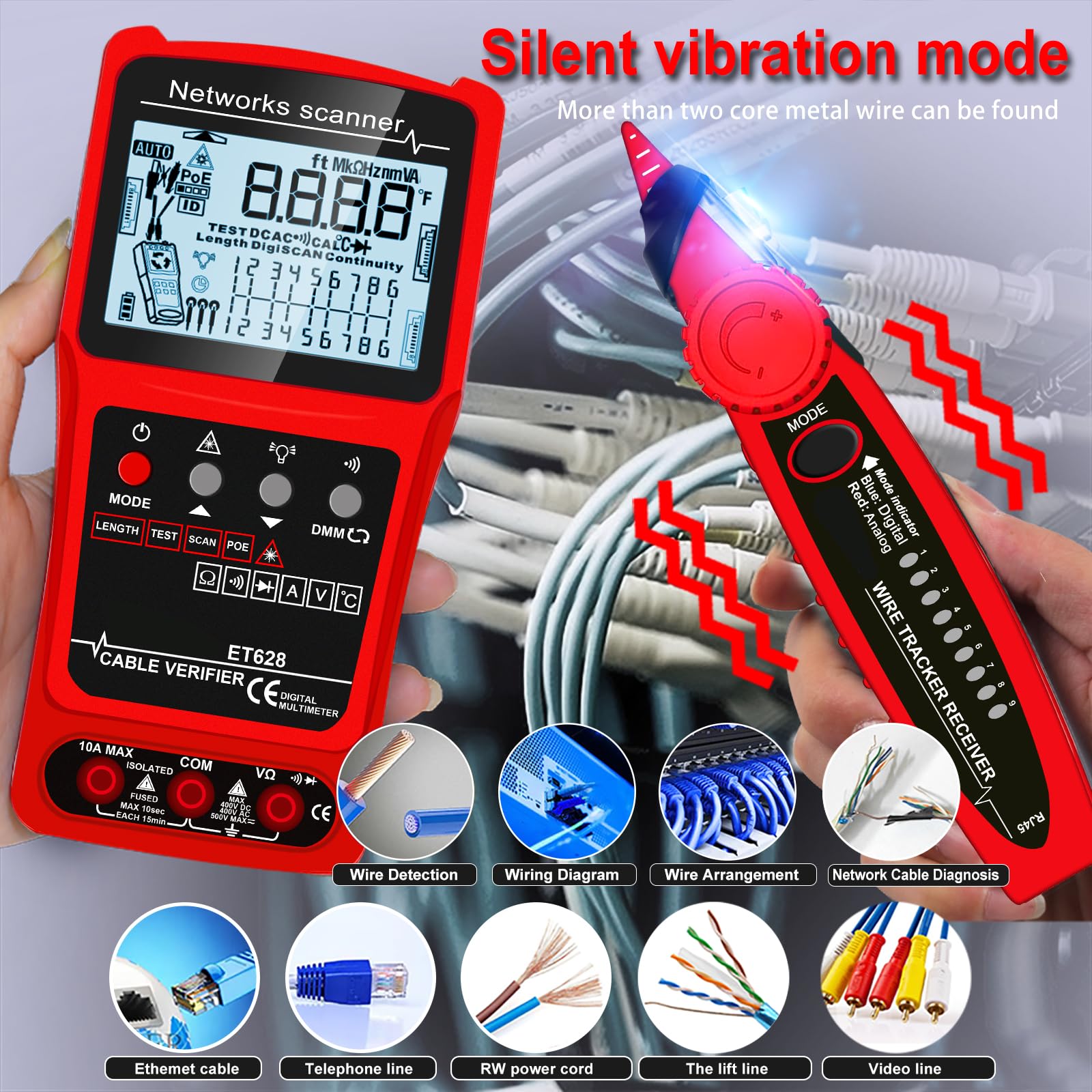 Mua Network Cable Tester Wire Tracker Tone Generator Ethernet Tester ...