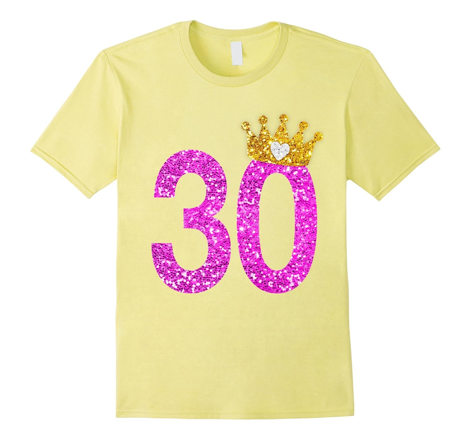 30th Birthday Girl Shirt Princess Crown Pink-TD – Teedep