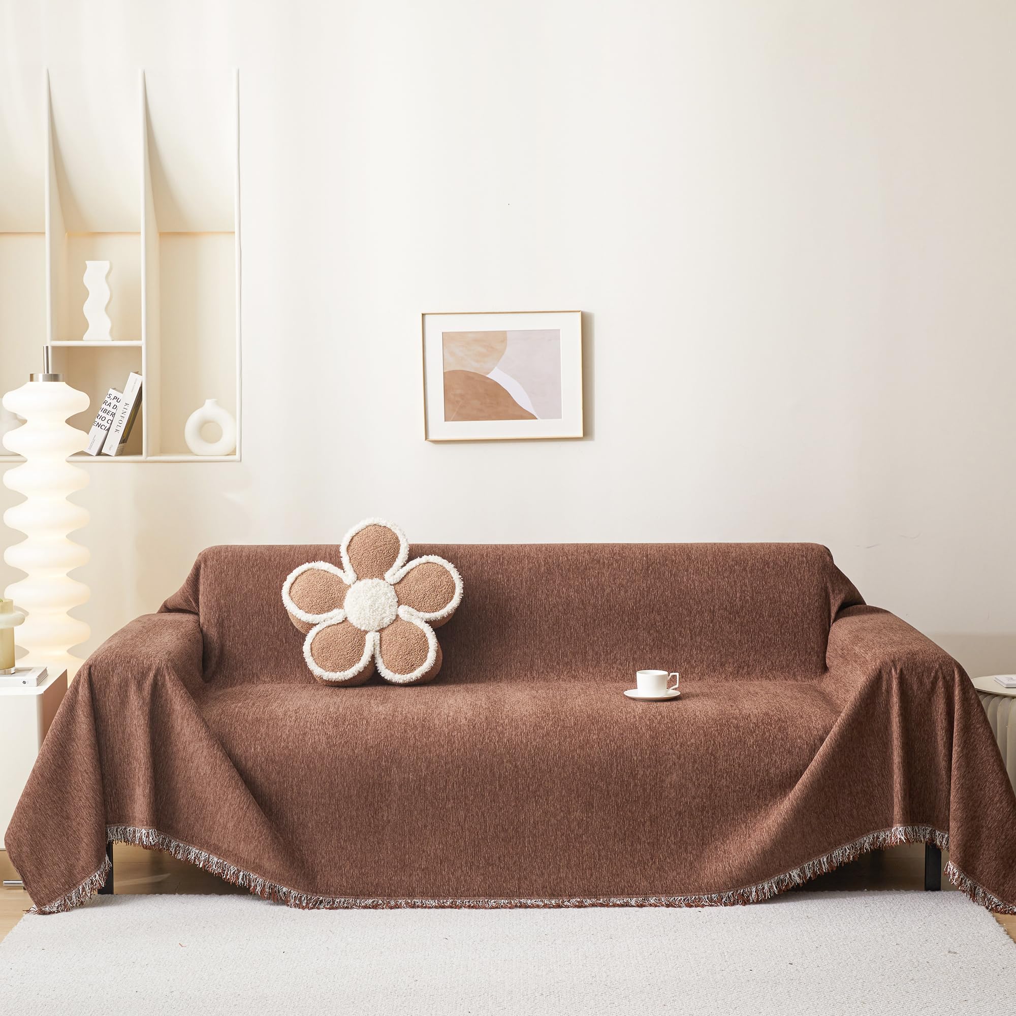 MEETSKY Couch Cover Sofa Covers Washable Chenille Dog Couch Cover ...