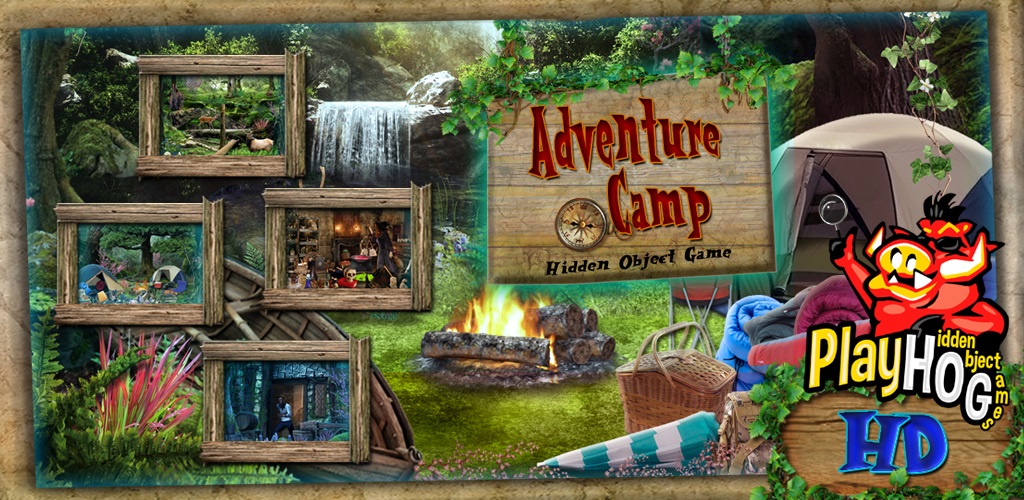 PlayHOG # 96 Hidden Objects Games Free New - Adventure Camp:Amazon.co ...