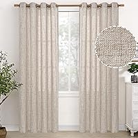 Central Park Gray Tan Stripe Sheer Color Block Window Curtain Panel Linen Window Treatment for ...