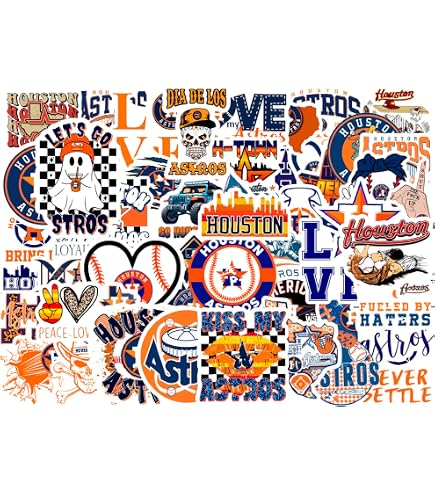 Houston Astros Retro Circle Logo Vinyl Decal Sticker 5 Sizes