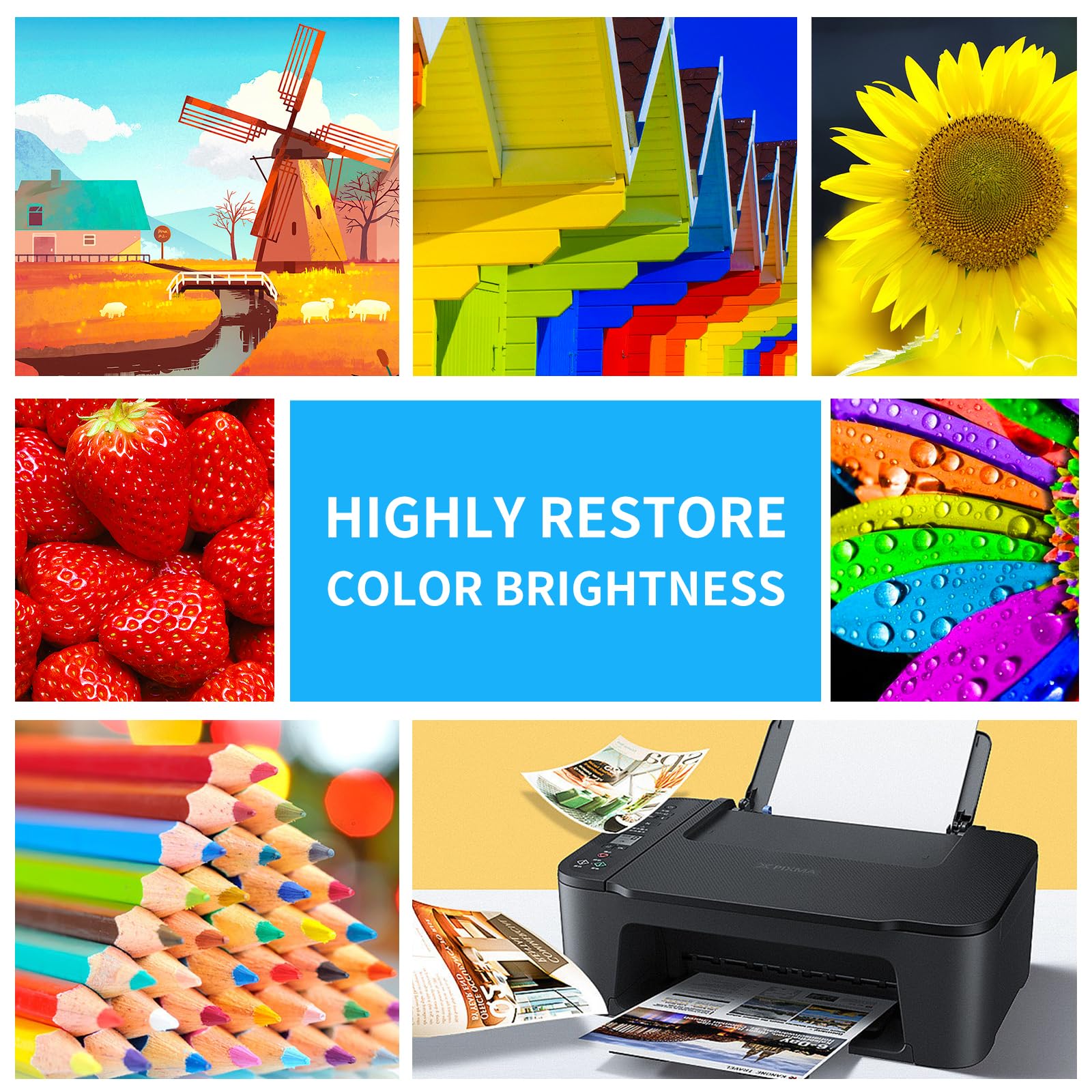 GI21 Ink Bottles Compatible With Canon 21 GI-21 Ink Refill Bottles Set ...