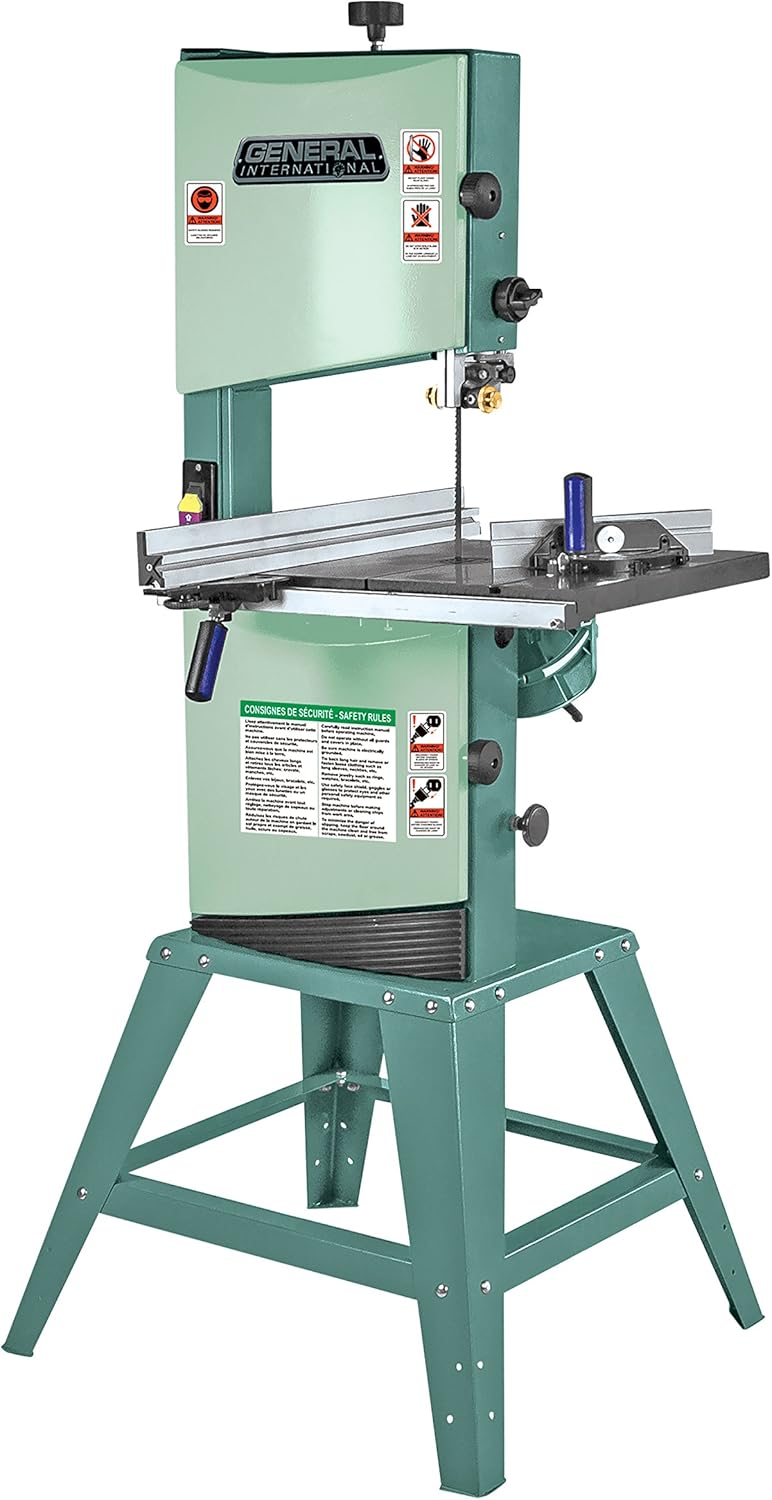General International 90-040 M1 Wood-Cutting Band Saw with 2/3 HP Motor ...