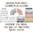 Amazon.com: 38 Pcs Growth Mindset Posters Bulletin Board Set Classroom ...