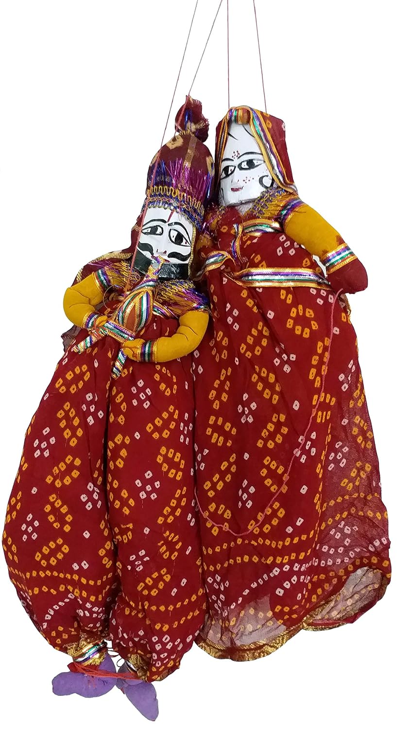 Rajasthani Puppet Couple Set Traditional Living Room Wedding Event ...