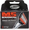 Amazon.com: M5 Magnum Razor Cartridge Blades with Trimmer, 4 Count ...