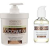 Amazon.com : Advanced Clinicals Coconut Oil Cream. Spa size 16oz ...