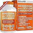 Amazon.com: 21-in-1 Berberine Supplement with Ceylon Cinnamon - Berberine 1500 mg with Chromium ...