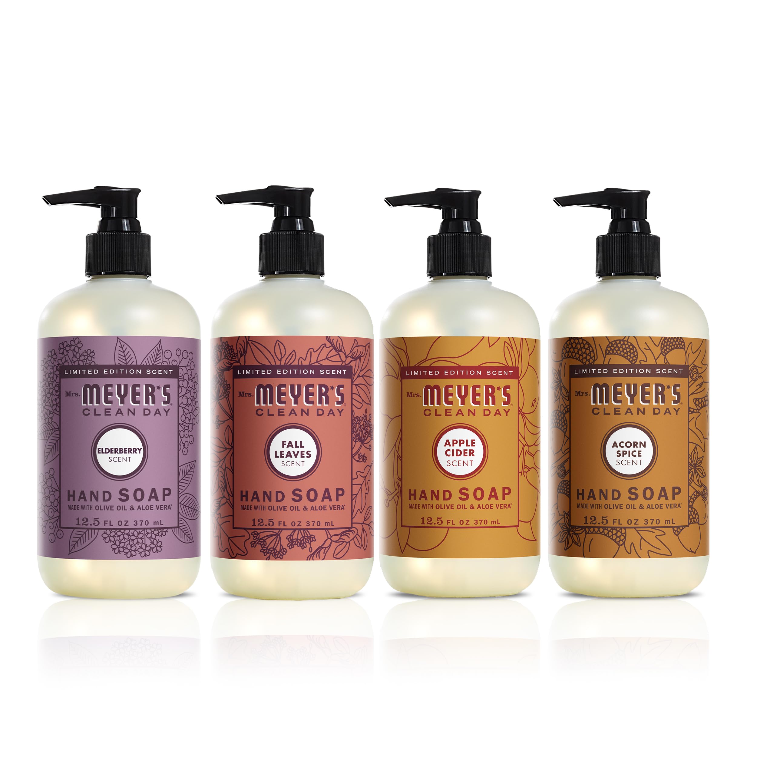 Mrs. MEYER'S CLEAN DAY Fall Hand Soap Set, includes Acorn Spice, Fall ...