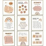 Amazon.com: AnyDesign 9Pcs Mental Health Poster Boho Style Motivational ...