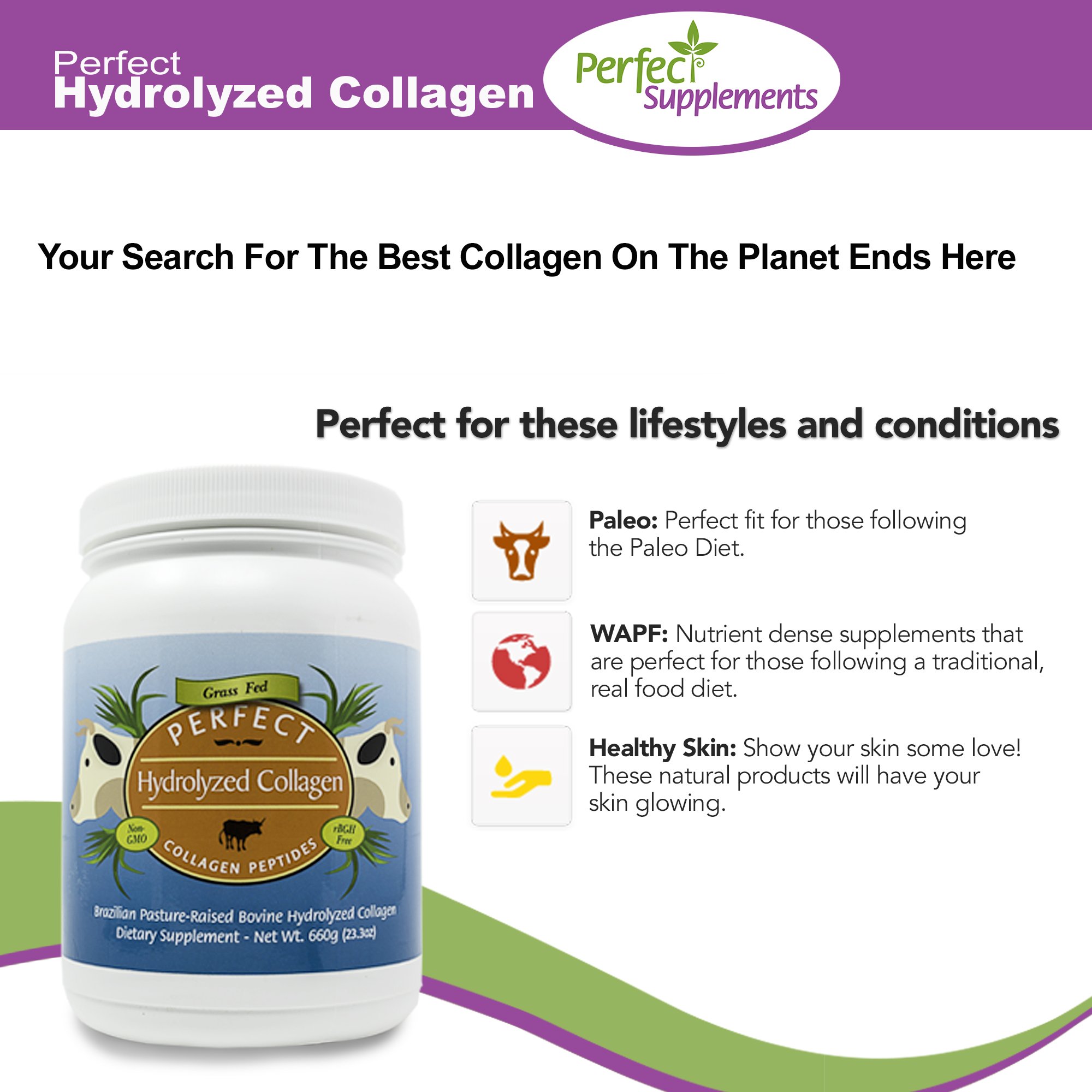 Mua Perfect Hydrolyzed Collagen Powder – 660g – All Natural Collagen ...