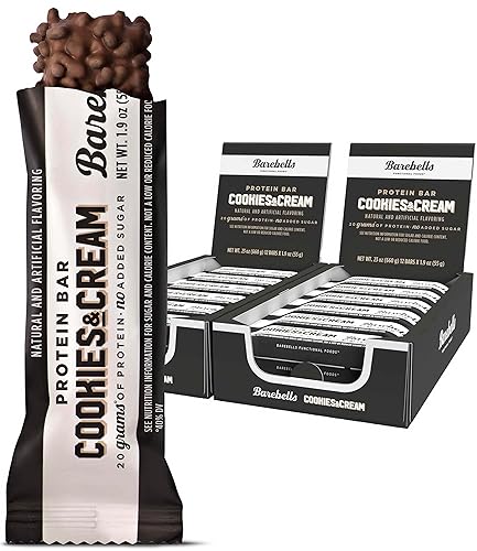 Barebells Protein Bars Cookies & Cream - 12 Count,Pack of 2- 1.9oz Bars ...