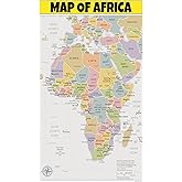 Amazon.com: Map of Asia 18x24 - Laminated Wall Map Poster Print Perfect ...