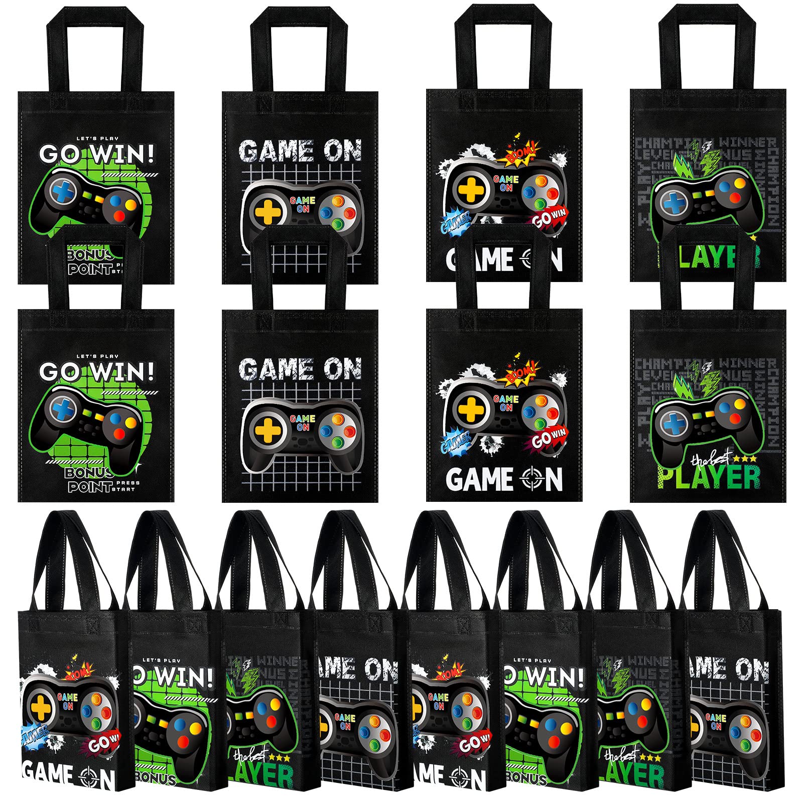 Ferraycle 24 Pack Video Game Themed Gift Bags Video Game Party Favors ...