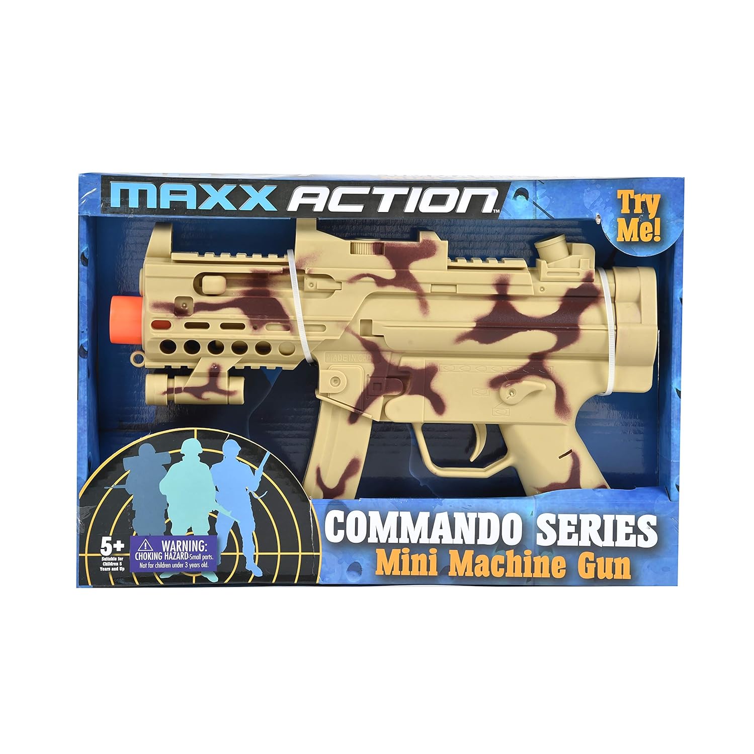 Buy Maxx Action 11.5" Toy Mini Machine Gun with Electronic Sound ...