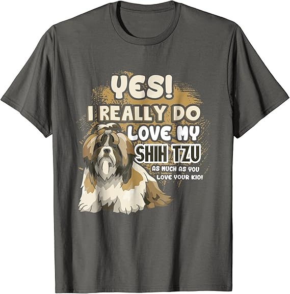 Amazon.com: Shih Tzu Shirt - I Love My Shih Tzu Tee Shirt: Clothing