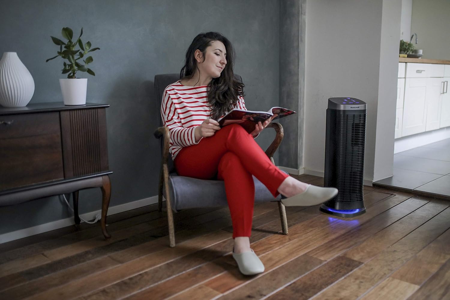 Honeywell Air Genius 5 Air Purifier with permanent & washable ifD ...