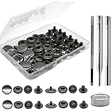 Amazon.com: 40 Sets Heavy Duty Leather Snap Fasteners Kit, 12.5mm Metal ...