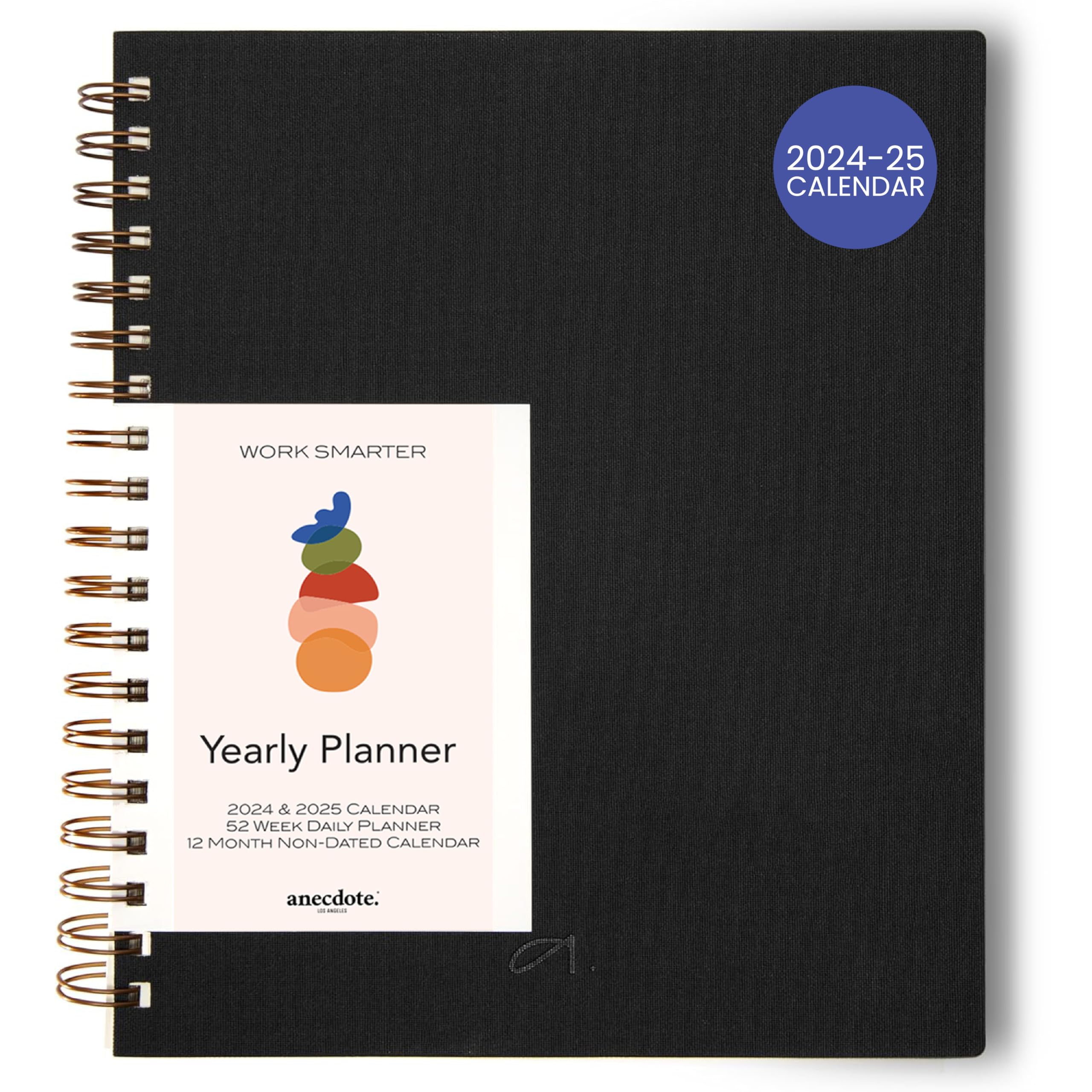 Anecdote Daily Planner 2024-2025 (8.5" x 10") Spiral Notebook - 2024 ...