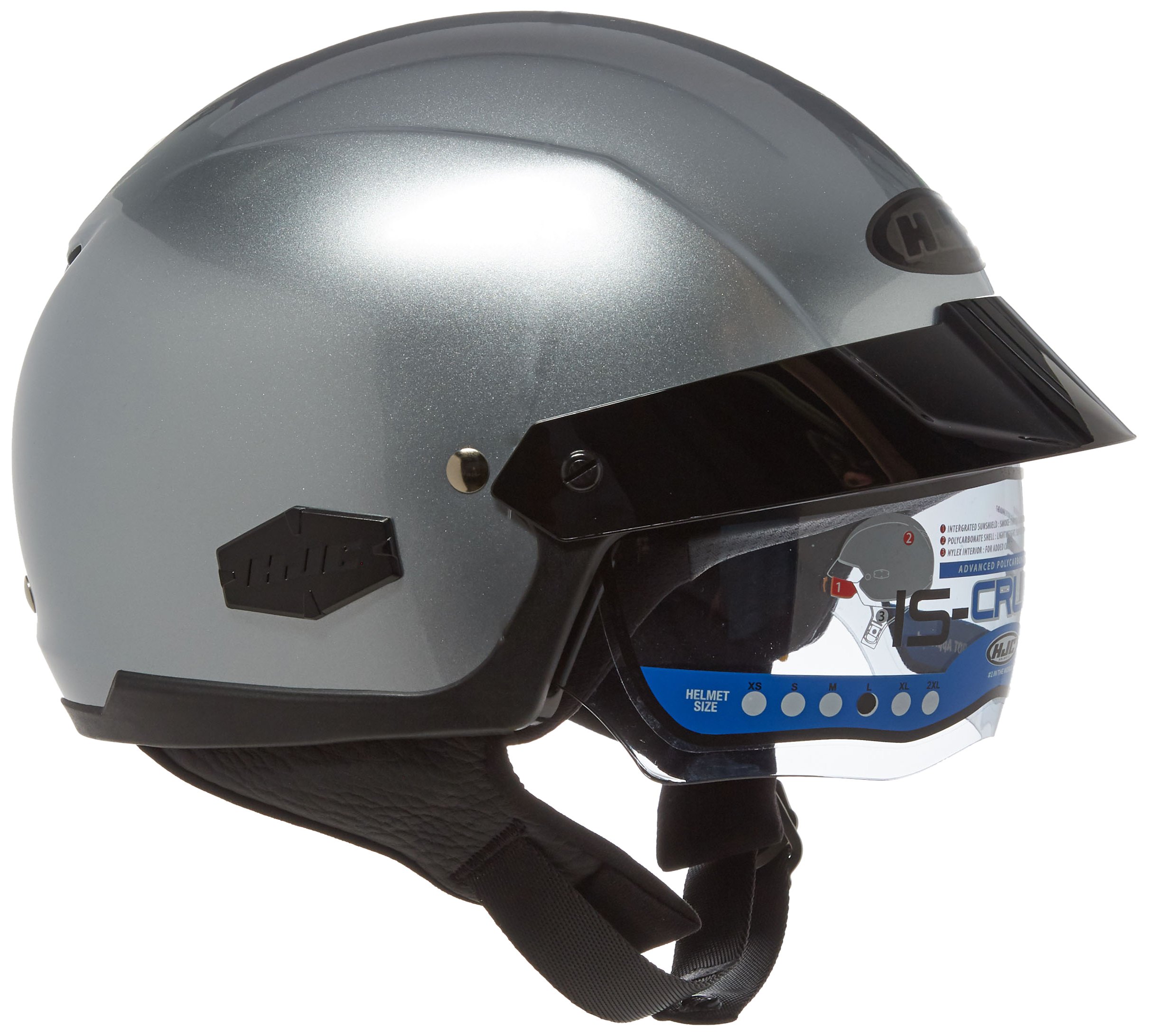 HJC IS-Cruiser White Half Helmet Get Lowered Cycles