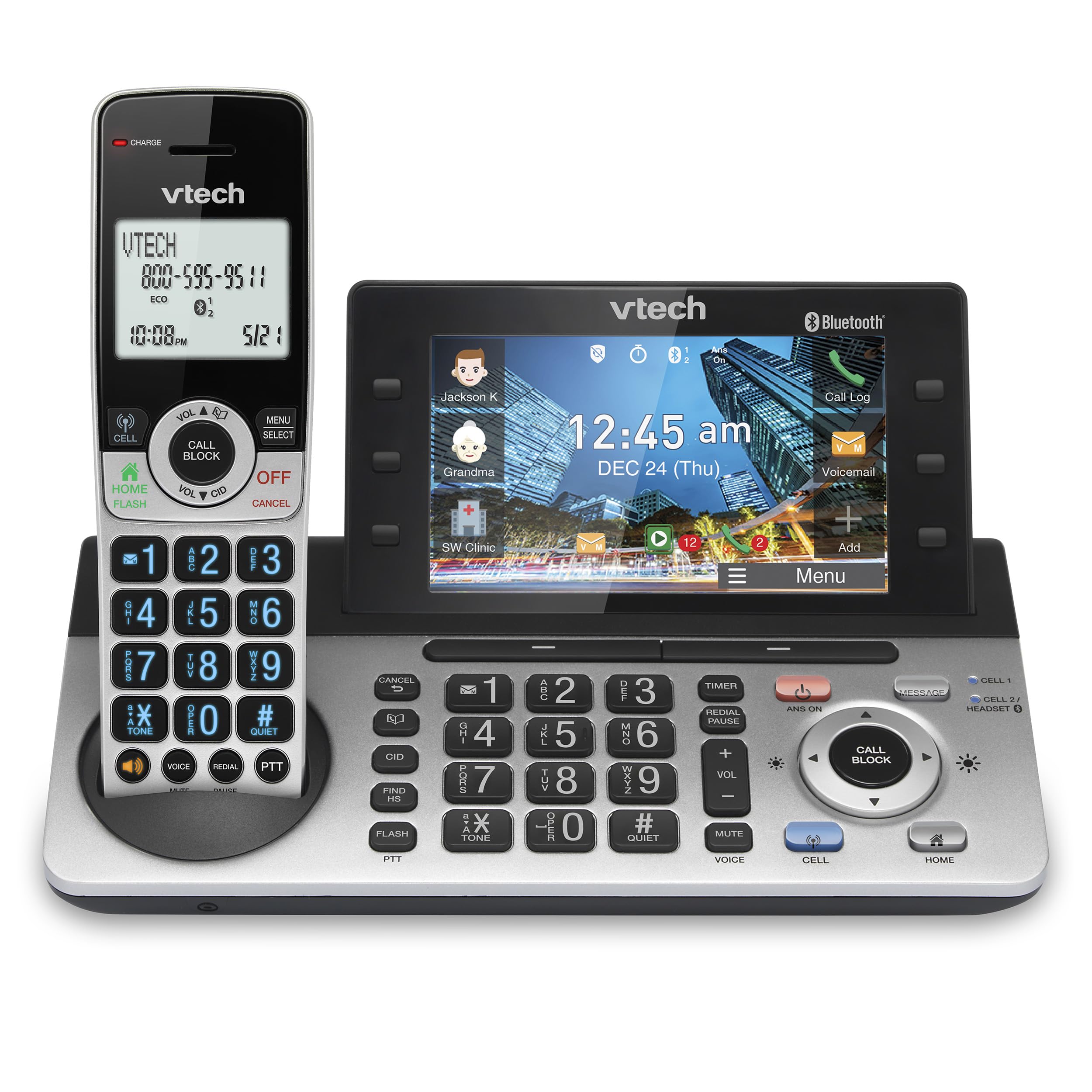 VTech IS8251 Business Grade Expandable Cordless Phone for Home Office ...