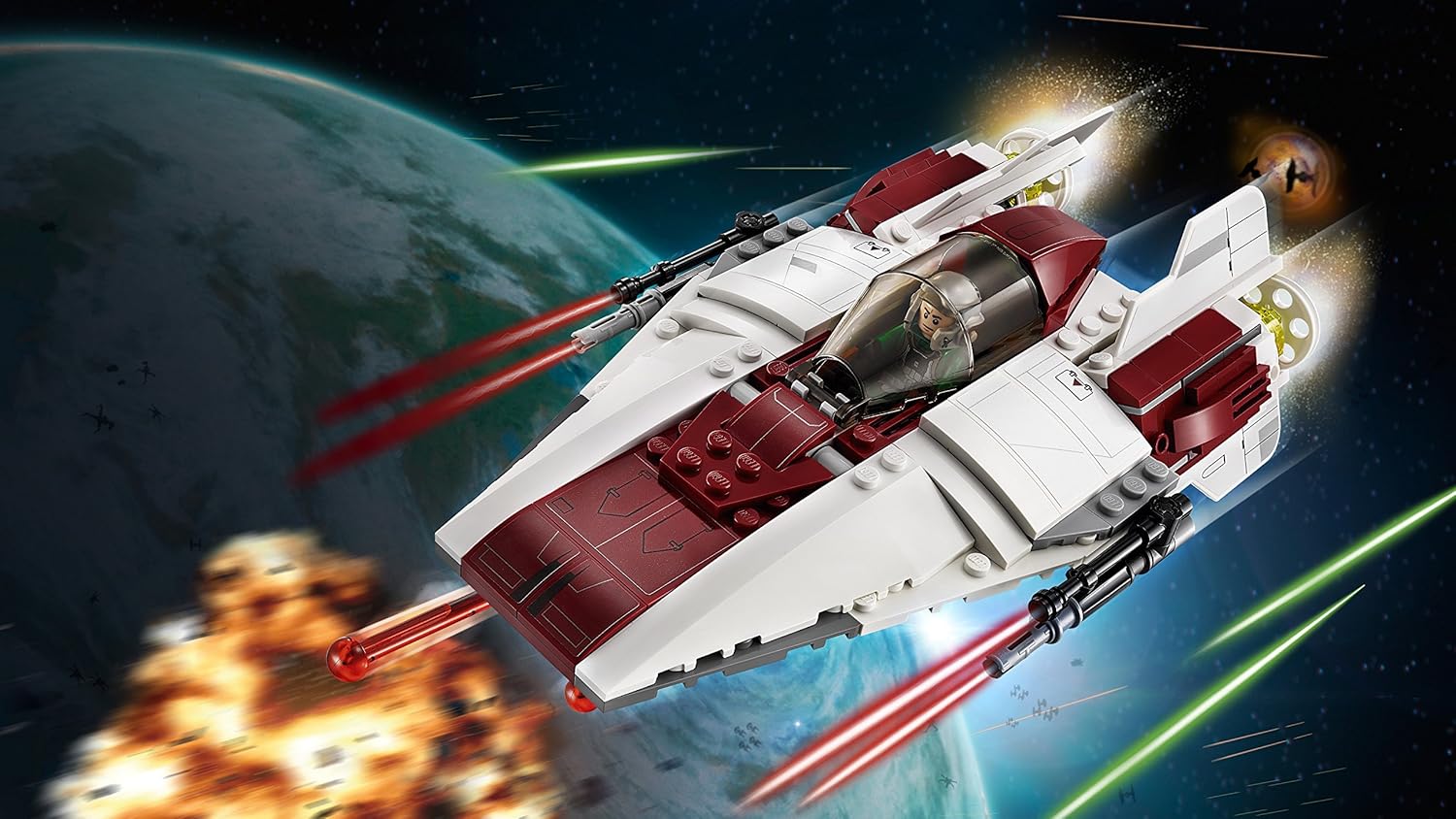 Building LEGO Star Wars A-wing Starfighter 75175 Building ...