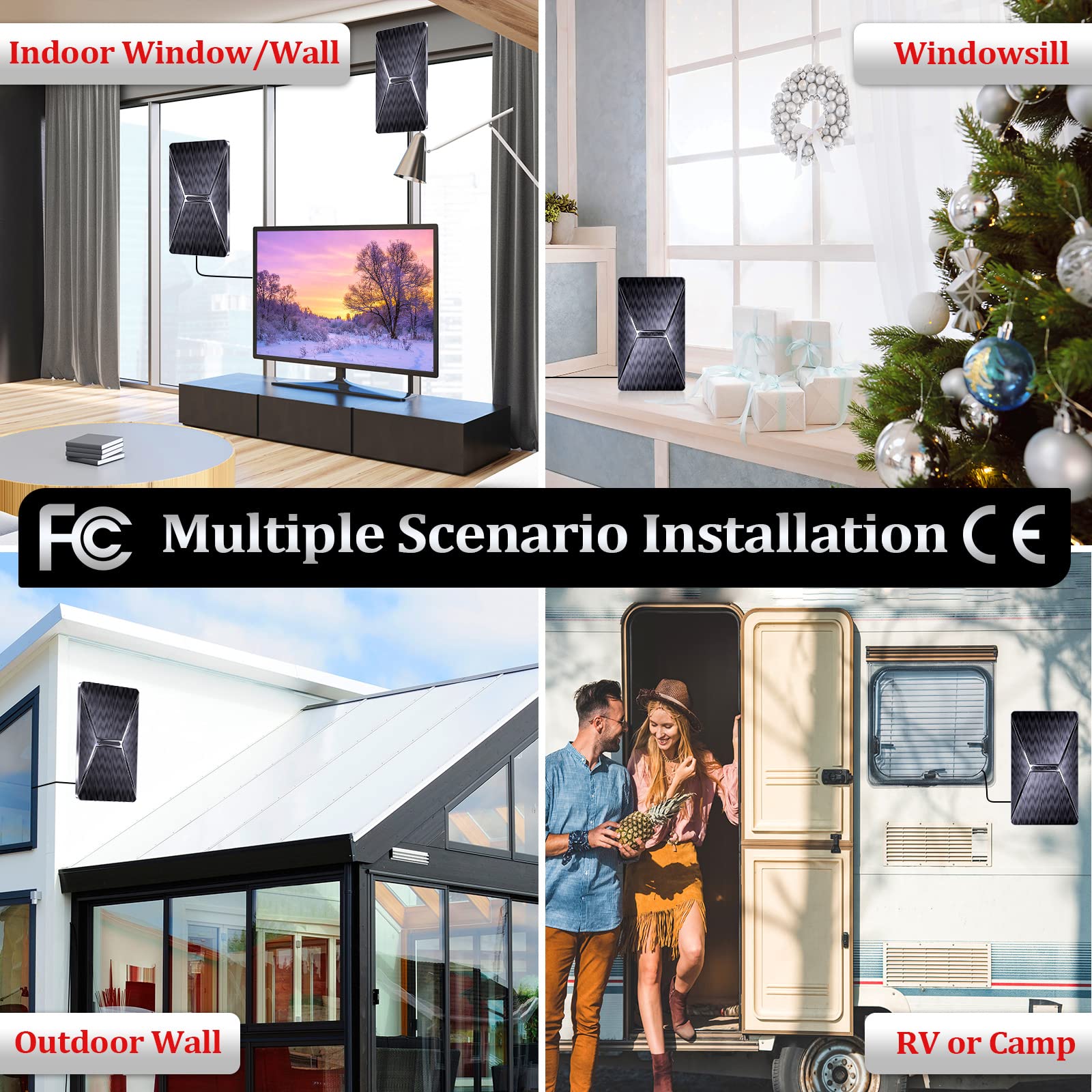 Mua 2023 Antenna for Smart TV 580 + Miles Long Range, Indoor Outdoor ...