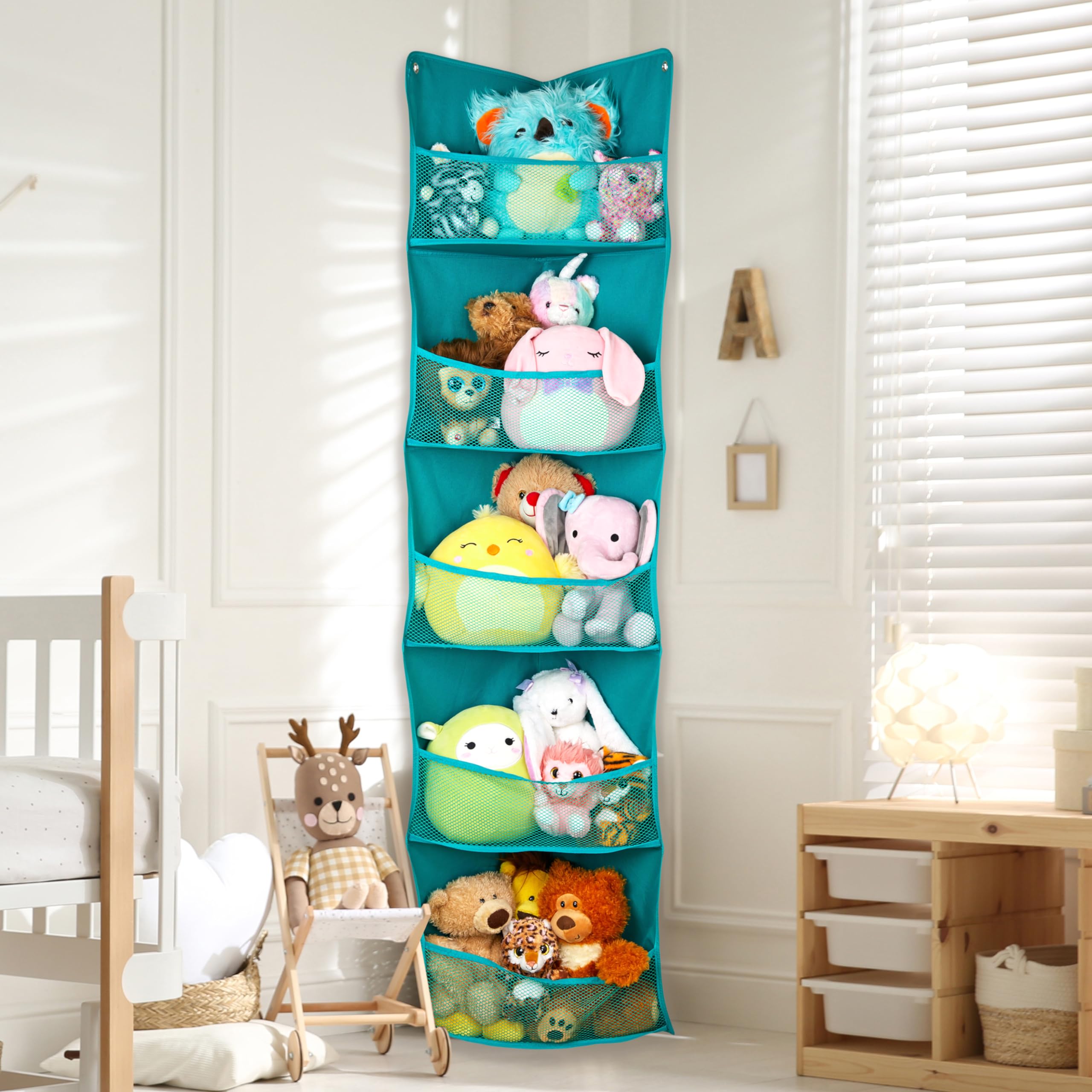 Lilly's Love Corner Stuffed Animal Toy Storage Hanging Organizer | 5 ...