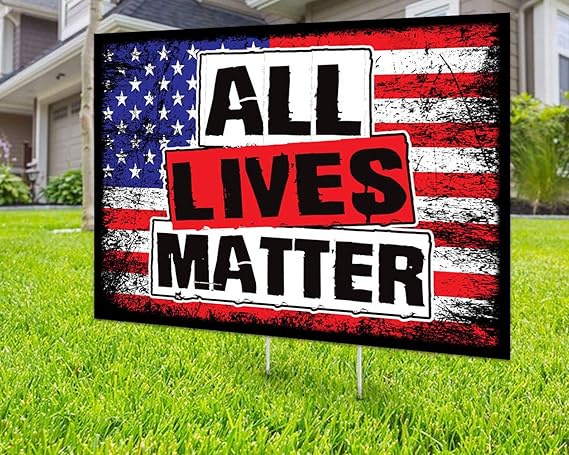 Amazon.com : Tee4lives Custom Yard Sign All Lives Matter Yard Sign ...
