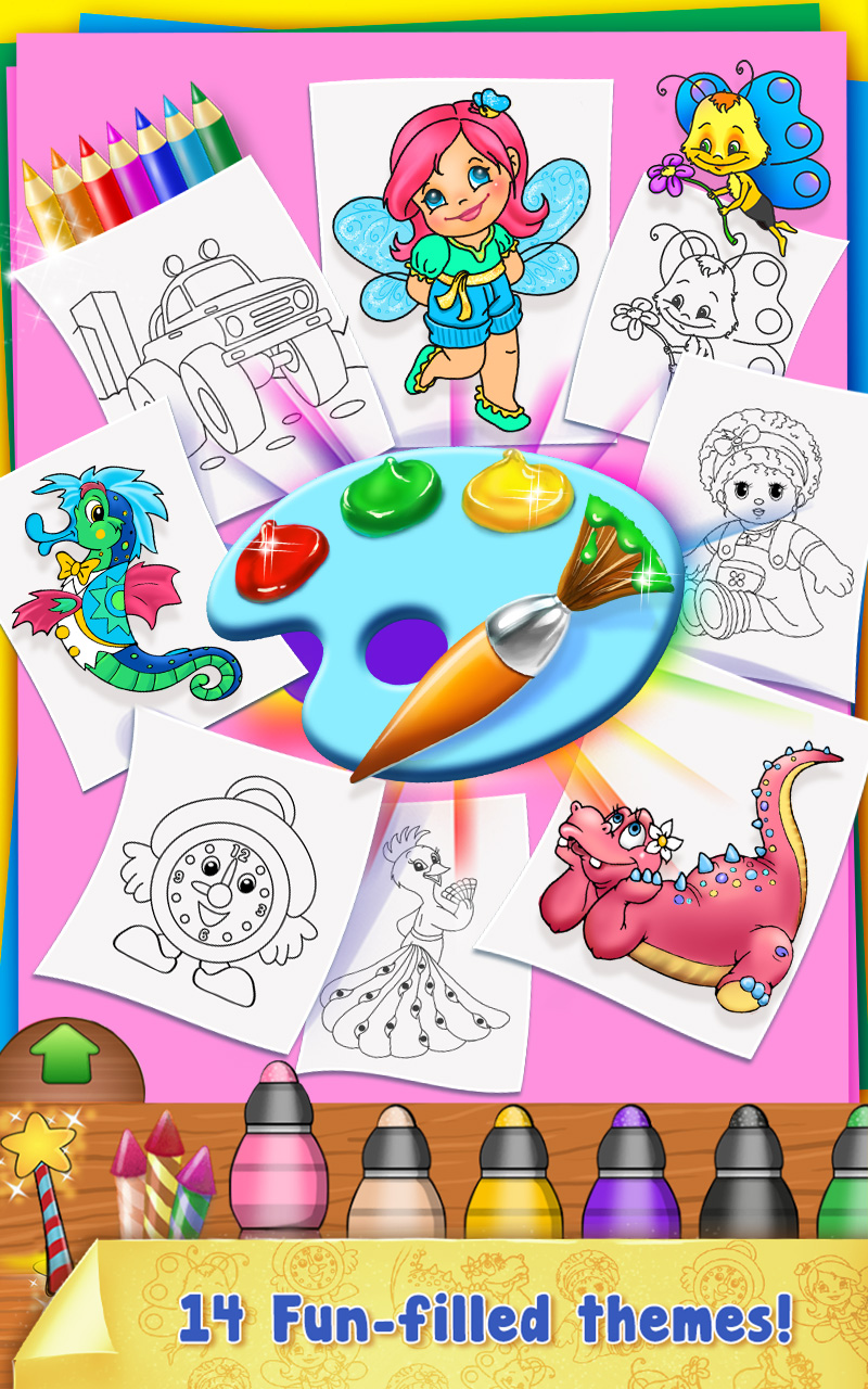Amazon.com: Paint Sparkles Draw - My First Coloring Book HD!: Appstore ...