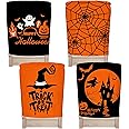 Amazon.com: Whaline 4 Pack Halloween Chair Covers Spooky Chair Back ...