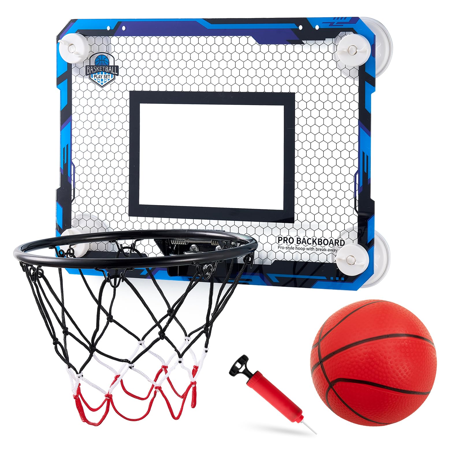 RUNBOW Indoor Mini Basketball Hoops Backboard with Powerful Suction ...