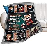 Amazon.com: Red Panda Blanket Cute Red Pandas Flannel Throw Blankets ...