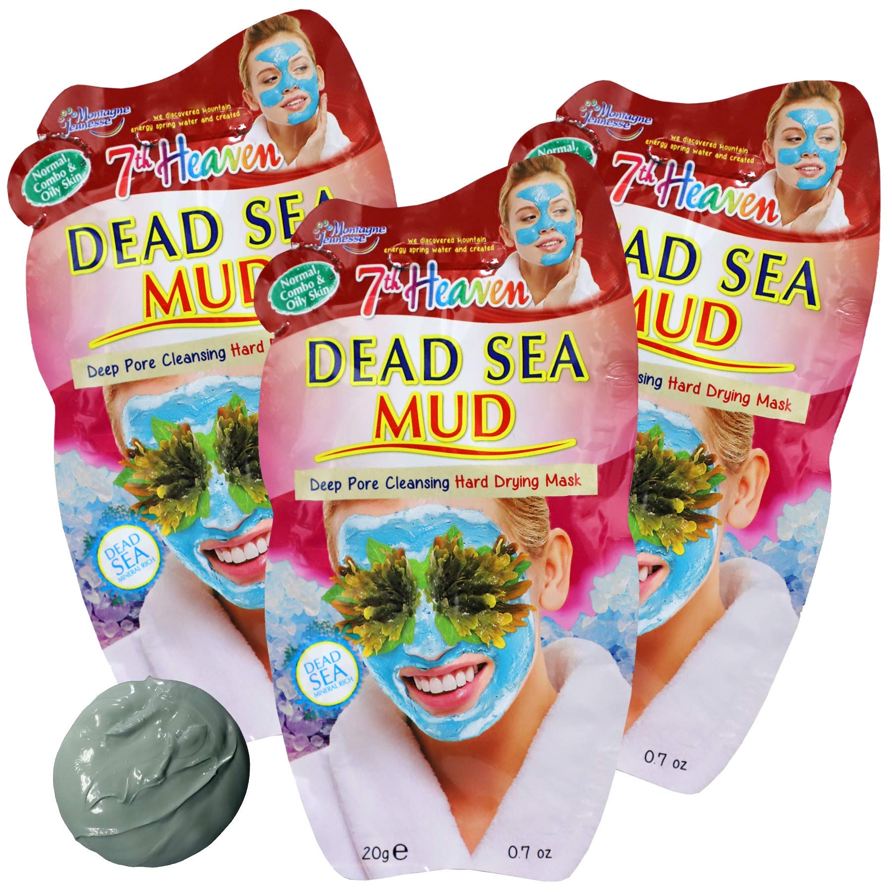 Mua 7th Heaven Dead Sea Mud Mask 3-pack Of 0.7 Ounce Face Masks, 3 Count trên Amazon Mỹ chính ...