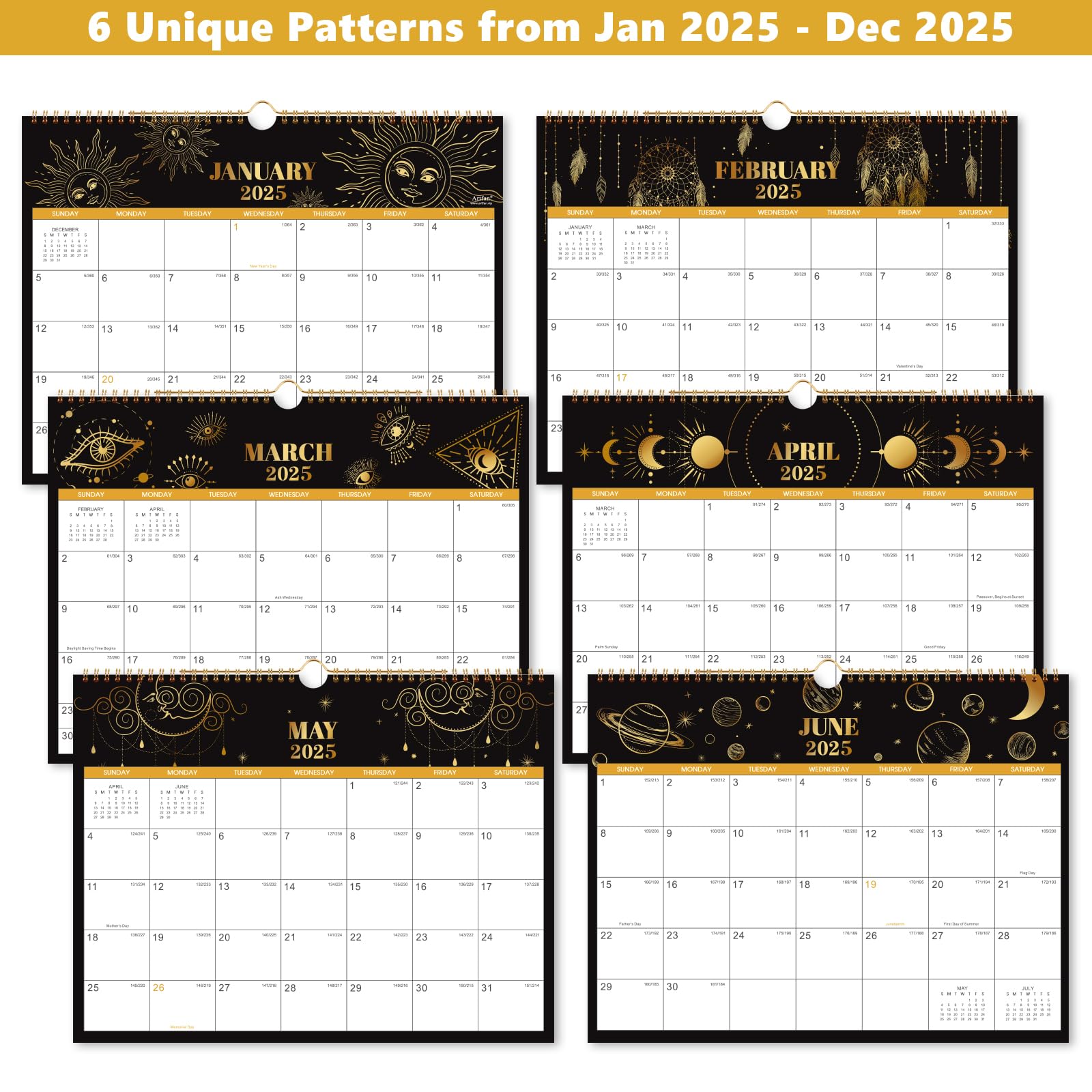 Mua 2025 Calendar - Wall Calendar 2025, January 2025 - December 2025,14 ...