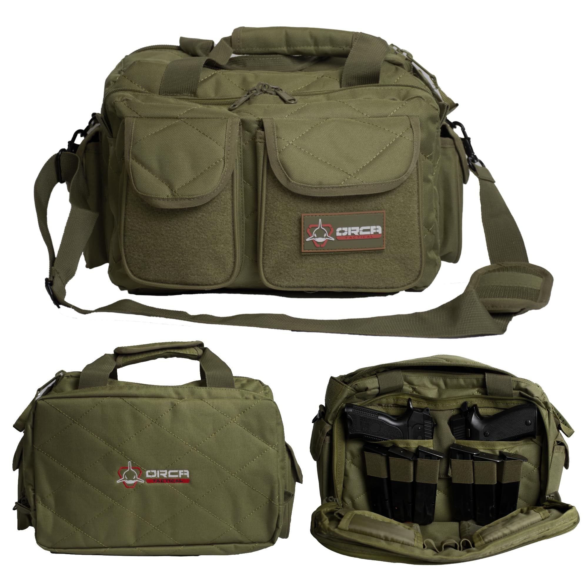 Orca Tactical Gun Range Bag – Compact Pistol Revolver Range Bag for ...