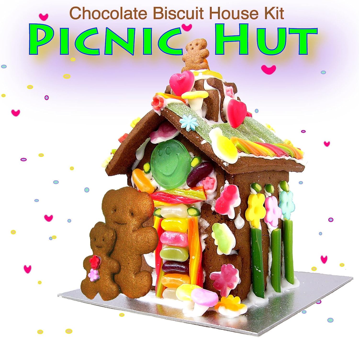 Picnic Hut Chocolate Biscuit or Gingerbread Large House Kit (Chocolate ...